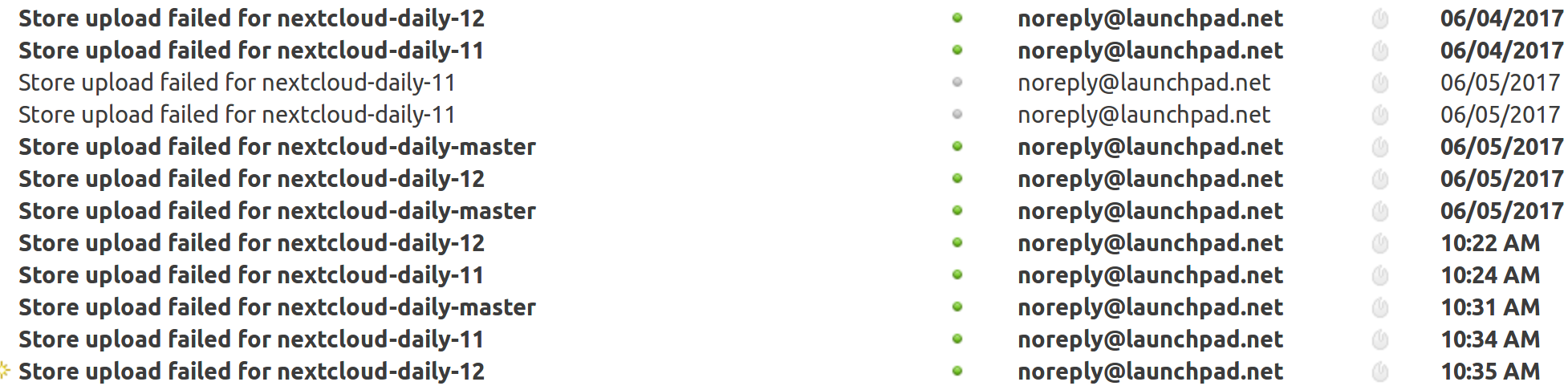 Daily proxy errors uploading to store - store - snapcraft.io