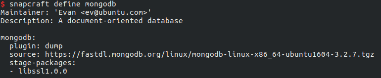 Getting part details via snapcraft - snapcraft - snapcraft.io